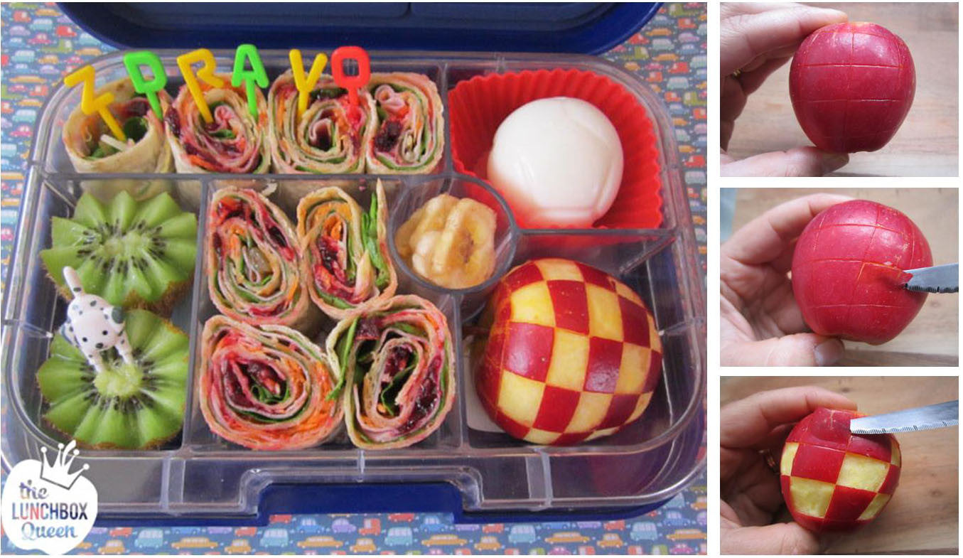 How to Make a Checkerboard Apple – The Lunchbox Queen